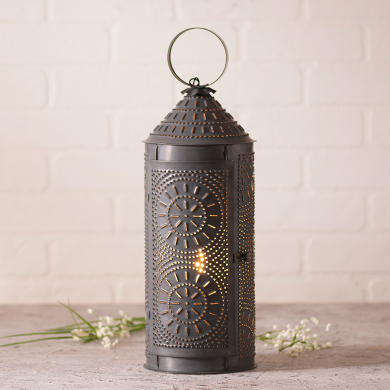 18-Inch Chimney Lantern in Kettle Black | Irvins Tinware