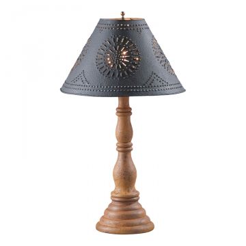 Tin and Wooden Country Table Lamps | Irvin's Tinware