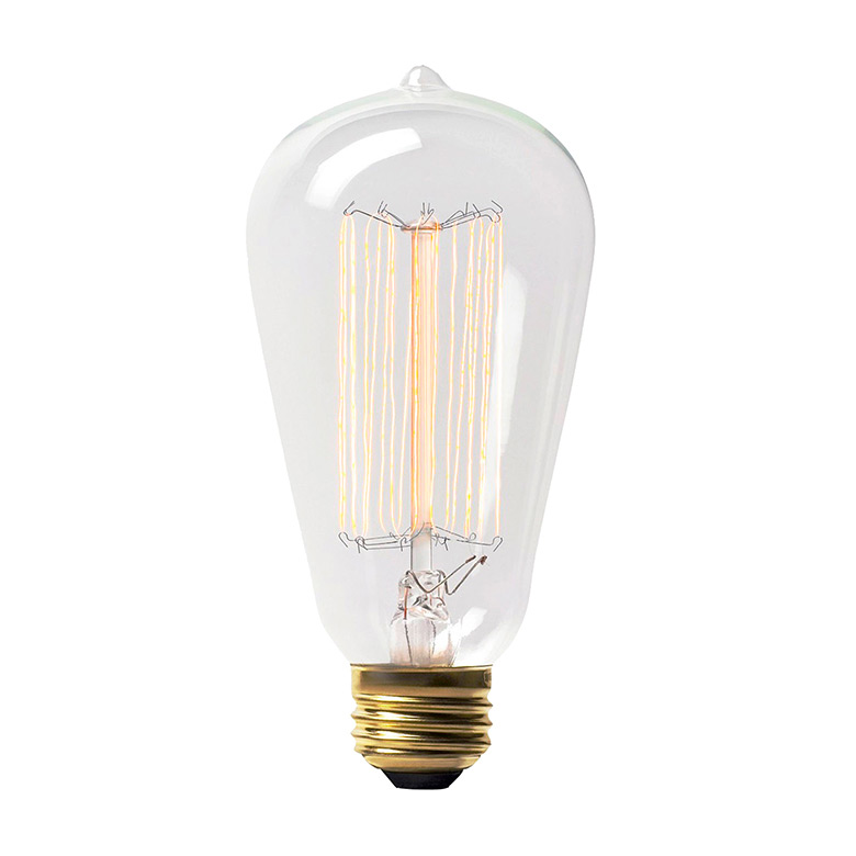 Edison Bulb 60 Watt E26 Medium Standard Base | Irvins Tinware