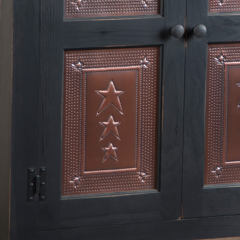 Embossed Star Panel in Solid Copper | Irvins Tinware